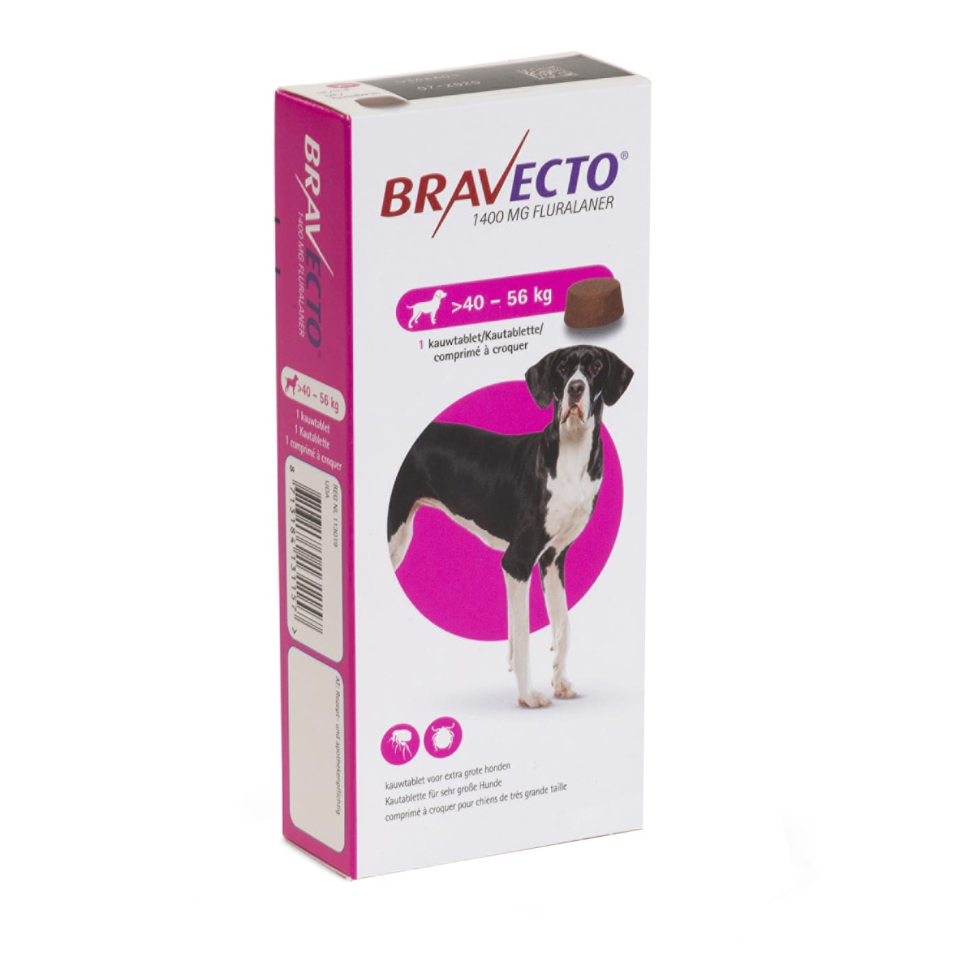 BRAVECTO (40-56 KG) 1 TABLETA X 1400 MG, Bravecto, Bravecto 1400 mg ...